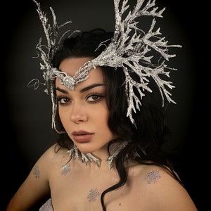 Ice Fairy Tiara, Snow Queen Tiara, Ice Queen Tiara, Winter Queen Crown ...