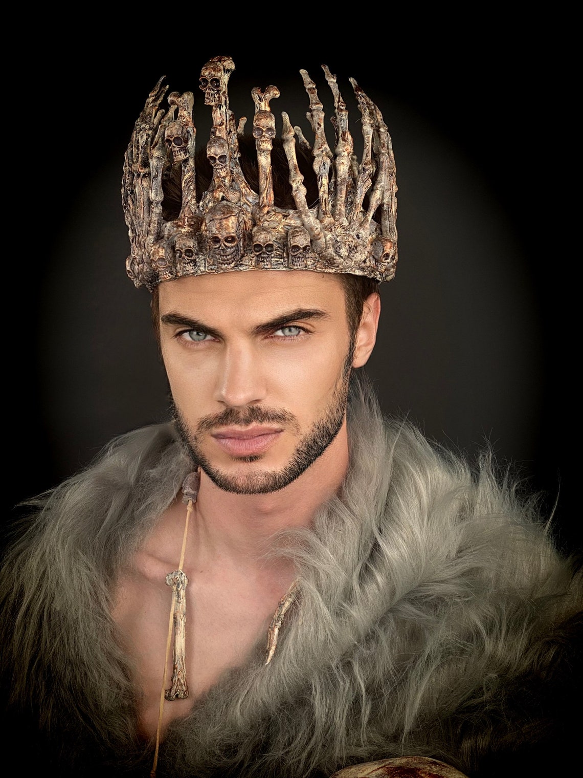 Voodoo Priest Dark Kings Mens Crown Skull King Crown of - Etsy