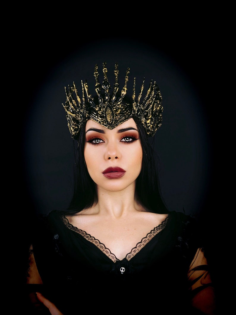 Evil Queen Devil Crown Dark Fairy Crown Witch Crown Gothic - Etsy