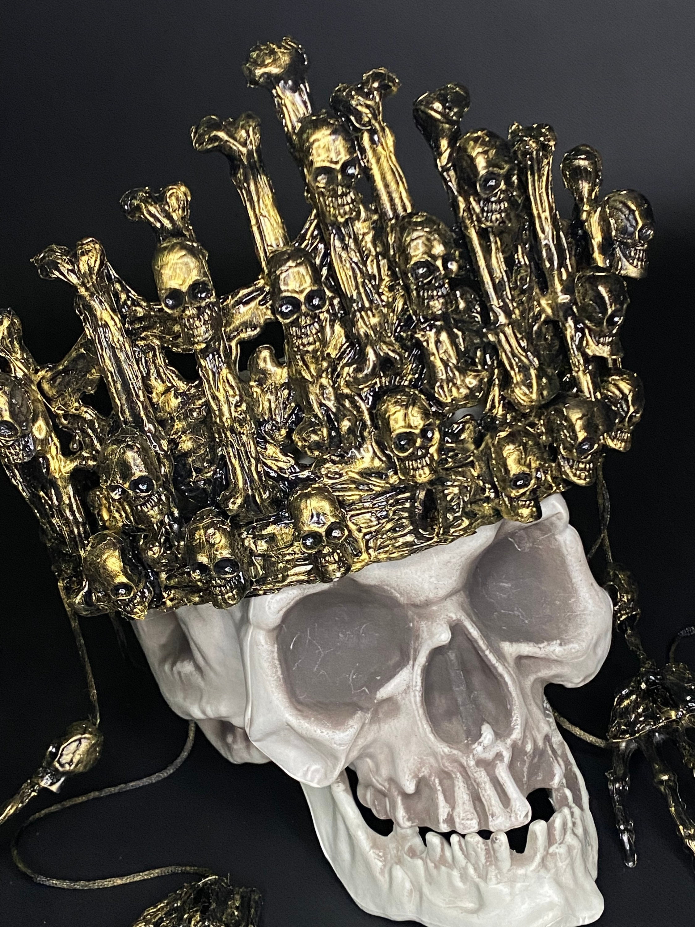 Death Skull Crown Evil Queen Dark Fairy Crown Vampire - Etsy