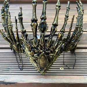 Evil Queen, Devil Crown, Dark Fairy Crown, Witch Crown, Gothic Crown of ...