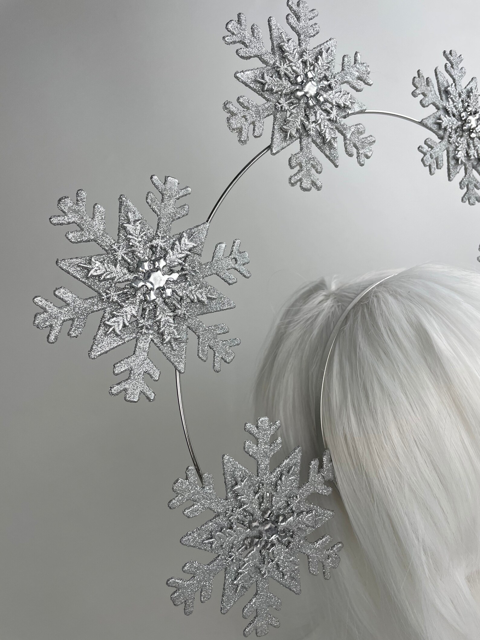 Snowflake Headpiece Halo Christmas Headdress Snow Queen - Etsy