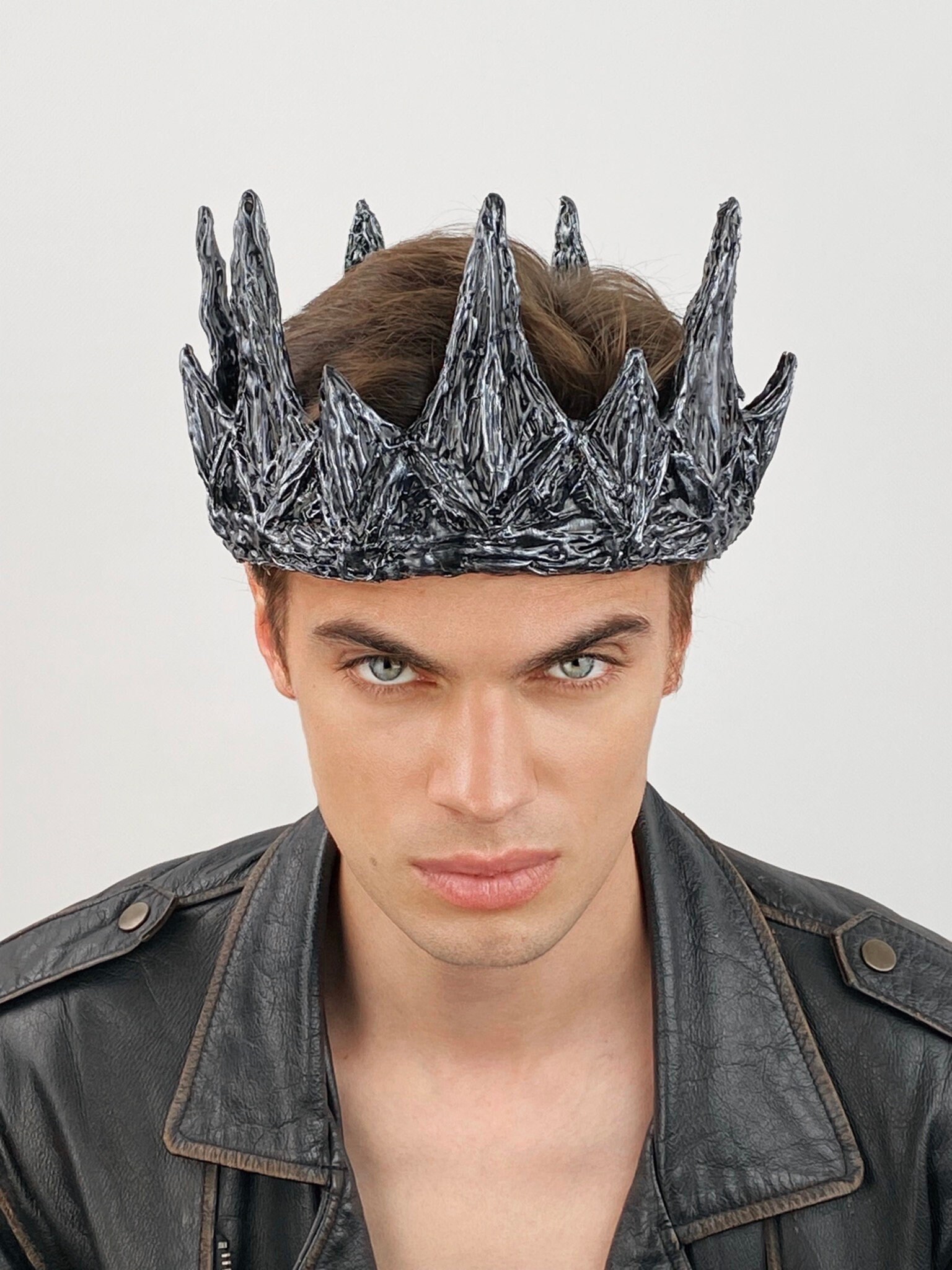 Mardi Gras Costume, Evil Crown, Gothic Vampire King Crown, Snow White ...