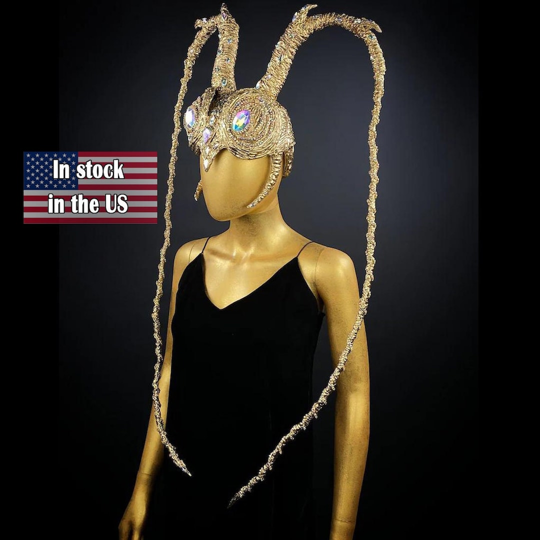 Unisex Insect Headdress, Beetle Costume, Headpiece With Horns, Fly Hat ...