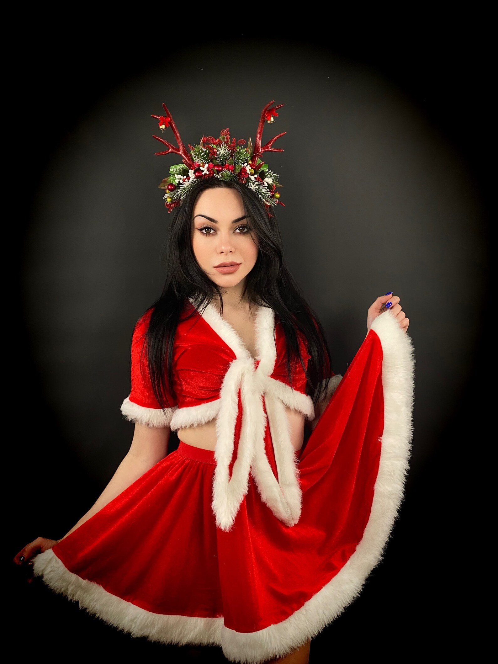 Reindeer Christmas Antlers Headband Rudolph's Reindeer - Etsy