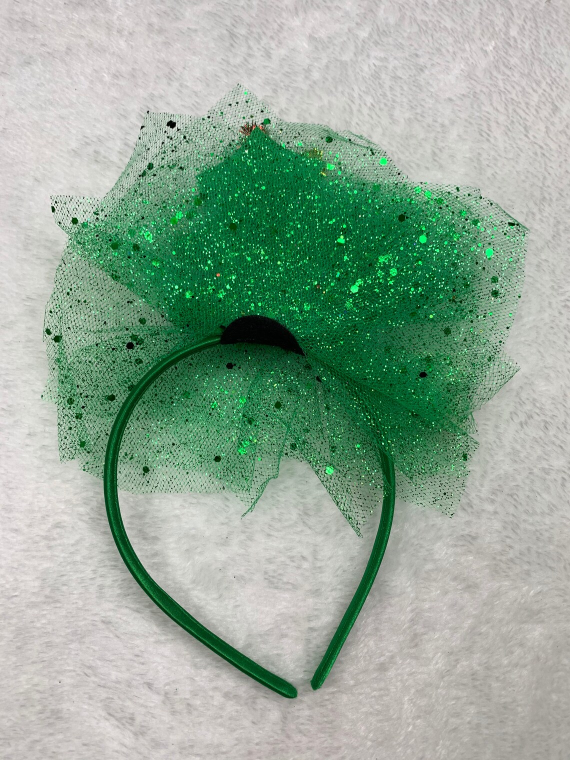 Christmas Tree Headband Holiday Party Headband Green Glitter | Etsy