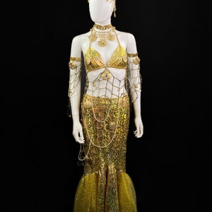 Gold King and Queen Atlan's, Sea God and Goddes Costume, Mermaid ...