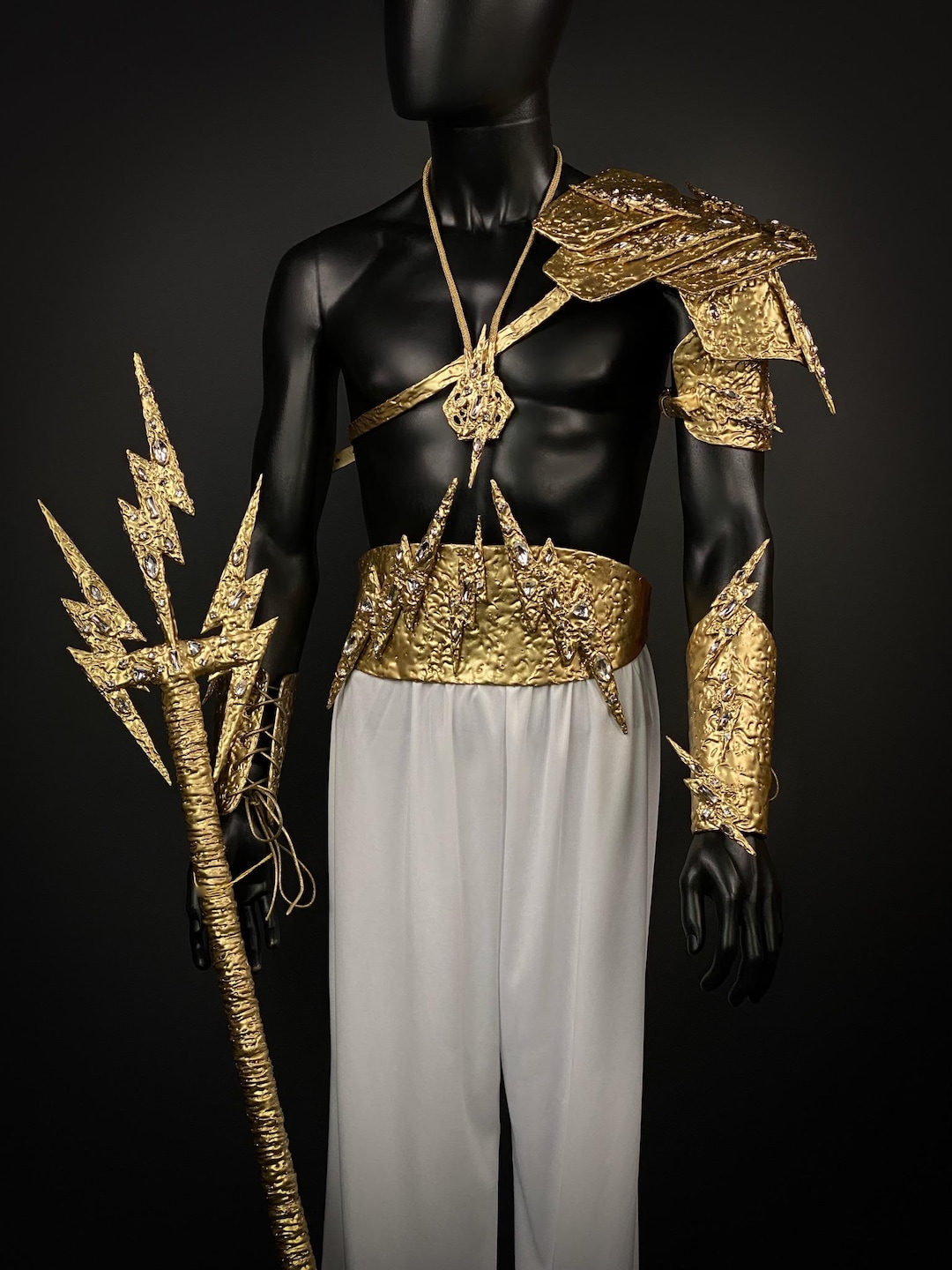 Zeus Costume Toga Set, Olympian God Accessories - Etsy UK