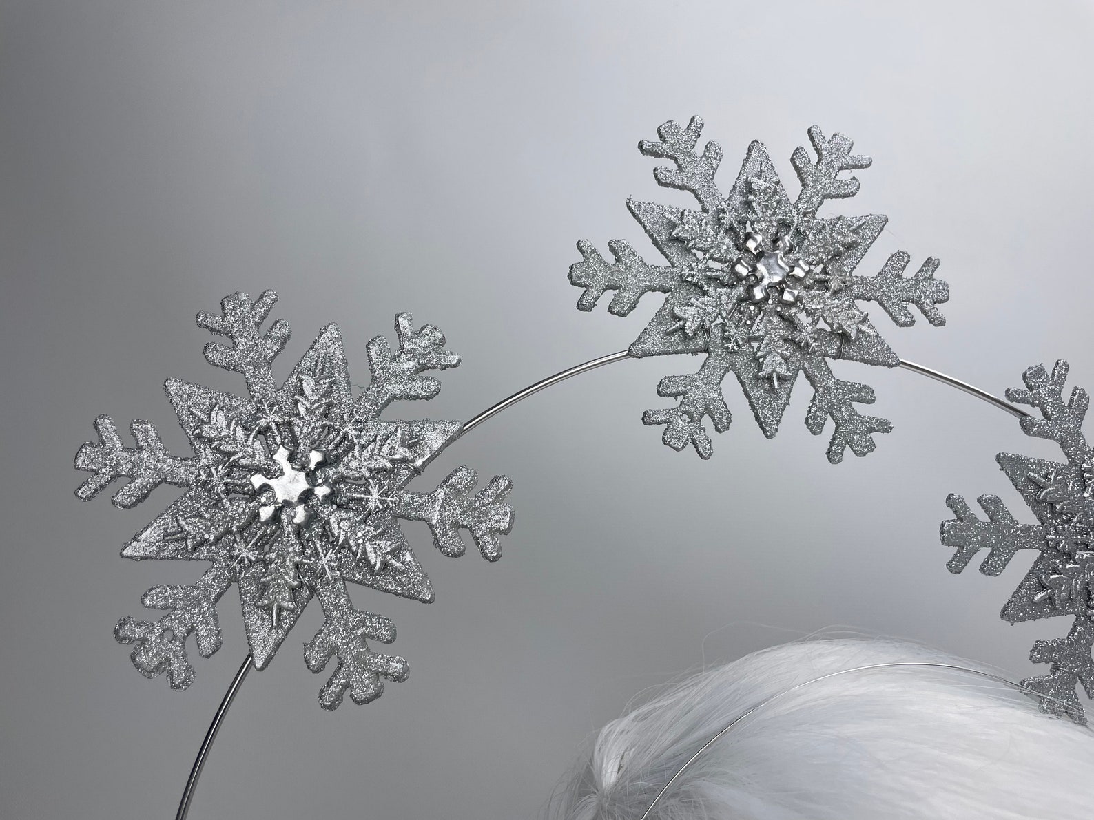 Snowflake Headpiece Halo Christmas Headdress Snow Queen - Etsy