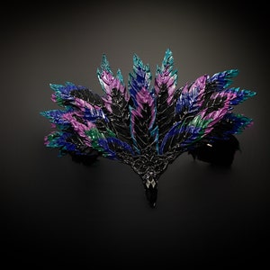 Fire Bird Tiara, Bird of Paradise Headdress, Bird Phoenix, Colored Bird ...