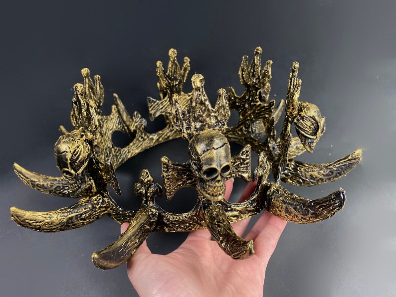 Dark King Crown King of Death King of Skullsdeath Skull - Etsy
