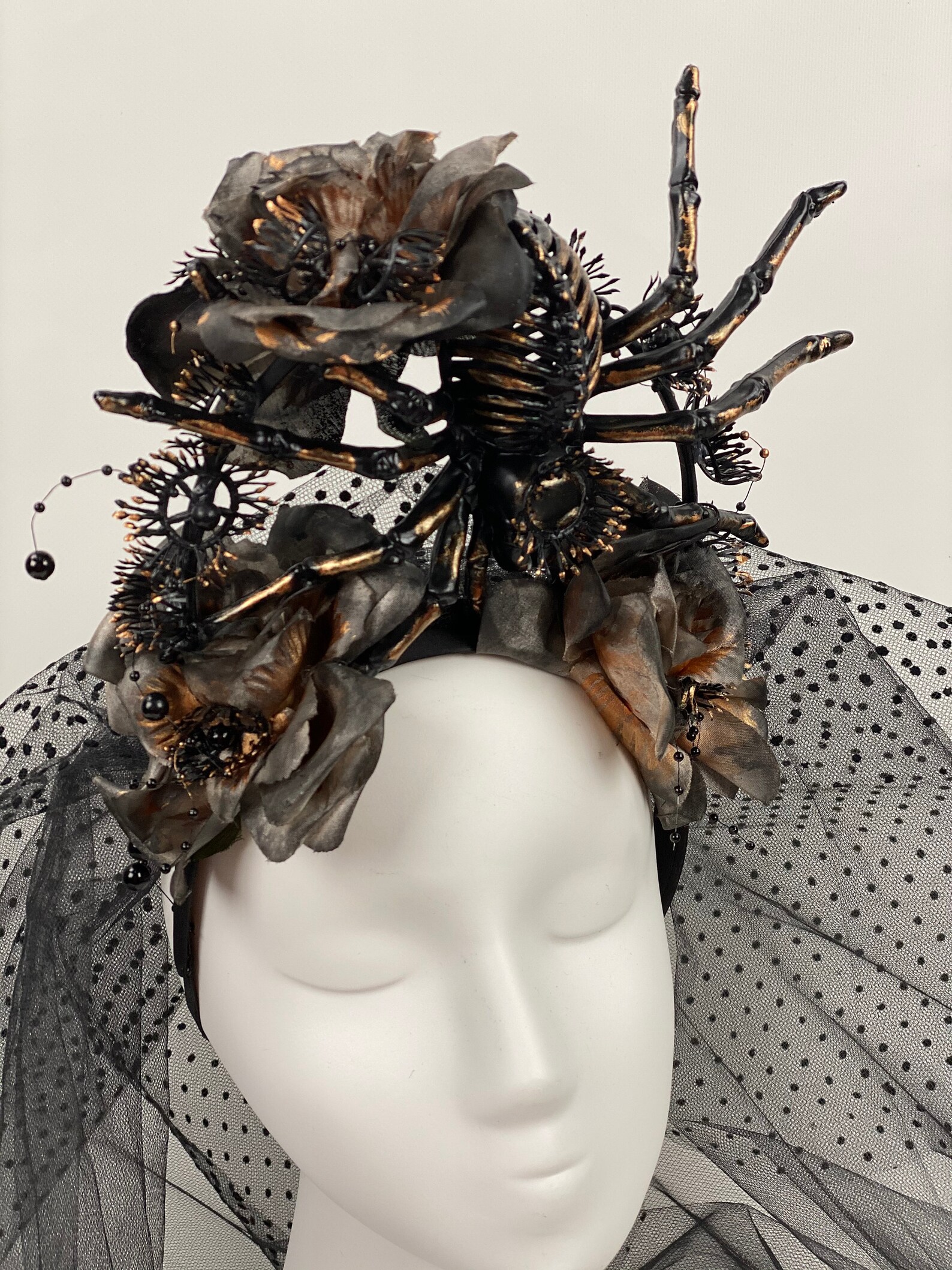 Black widow headband Halloween spider headdress Headdress | Etsy