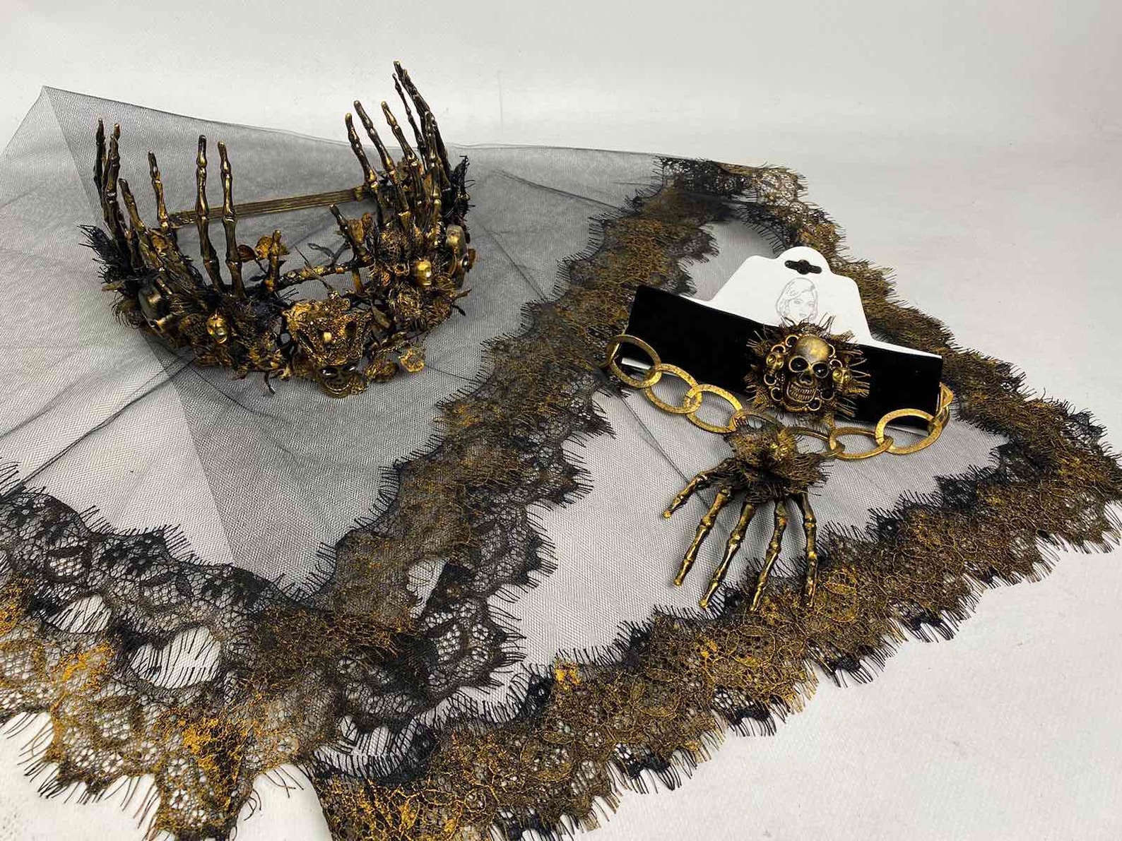 Gothic Crown of Branches Gothic Wedding Death Skull Crown - Etsy