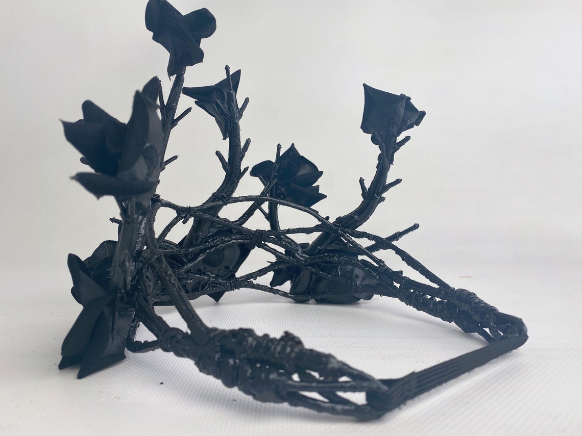 Dark Forest Crown Evil Queen Crown Dark Fairy Headpiece - Etsy