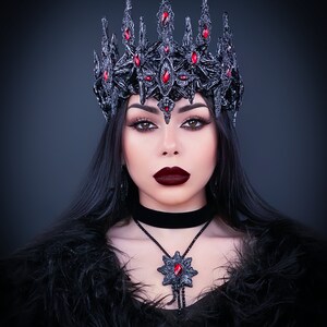 Unisex Gothic Crown, Gothic Queen Crown, Evil Queen Tiara, Devil Crown ...
