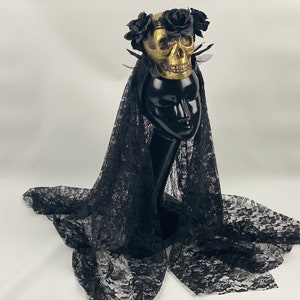 Voodoo Preistess Skull Headband Halloween Headpiece With - Etsy