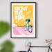 Cycling Art Print: Mid-century Modern Bicycle Poster - Etsy