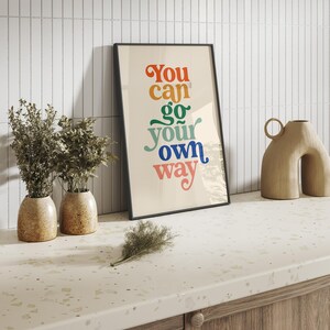 You Can Go Your Own Way Poster Fleetwood Mac Print Wall Decor Retro Art ...