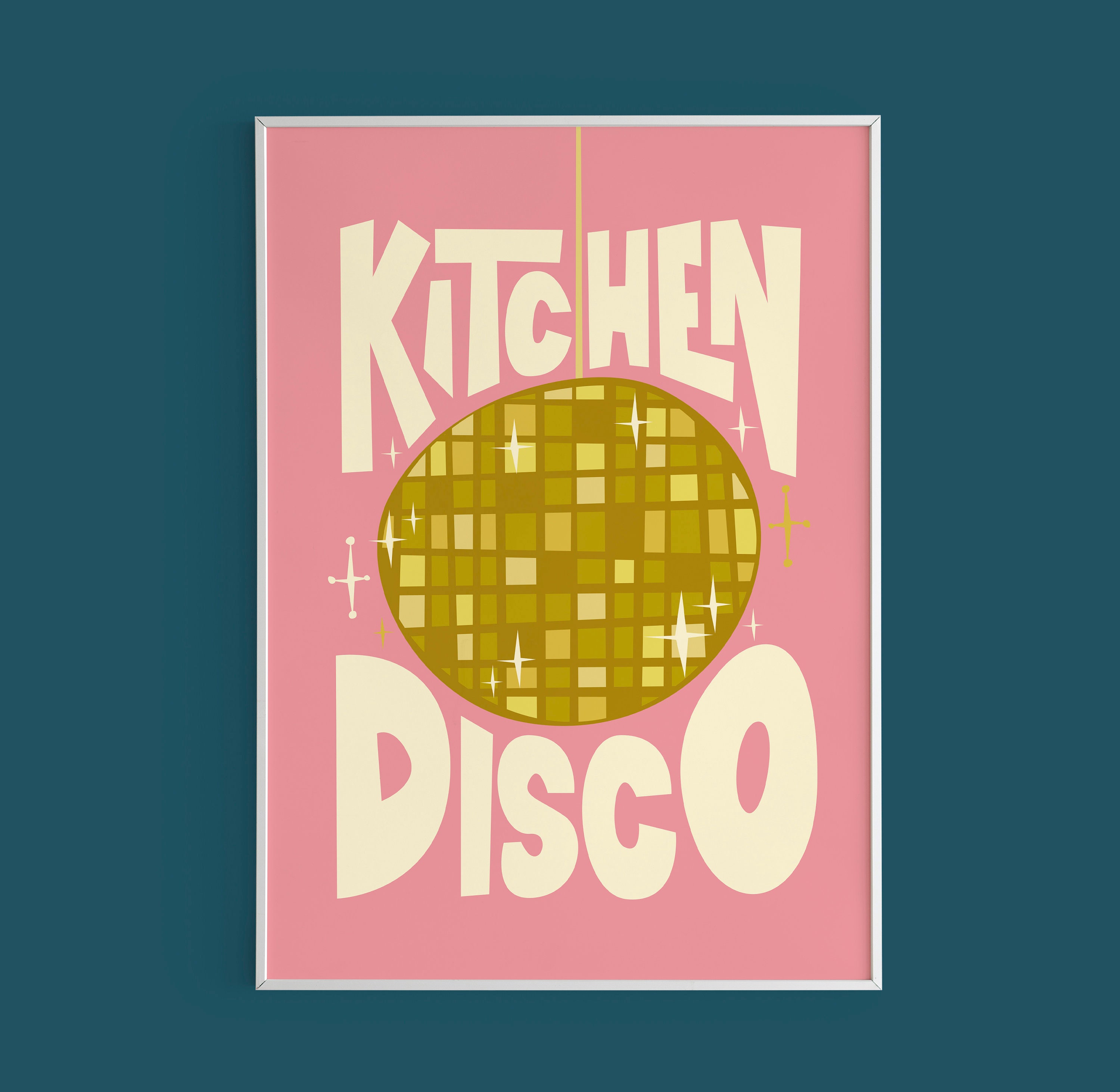 Kitchen Disco Print Kitchen Poster Foodie Gift Rainbow - Etsy UK