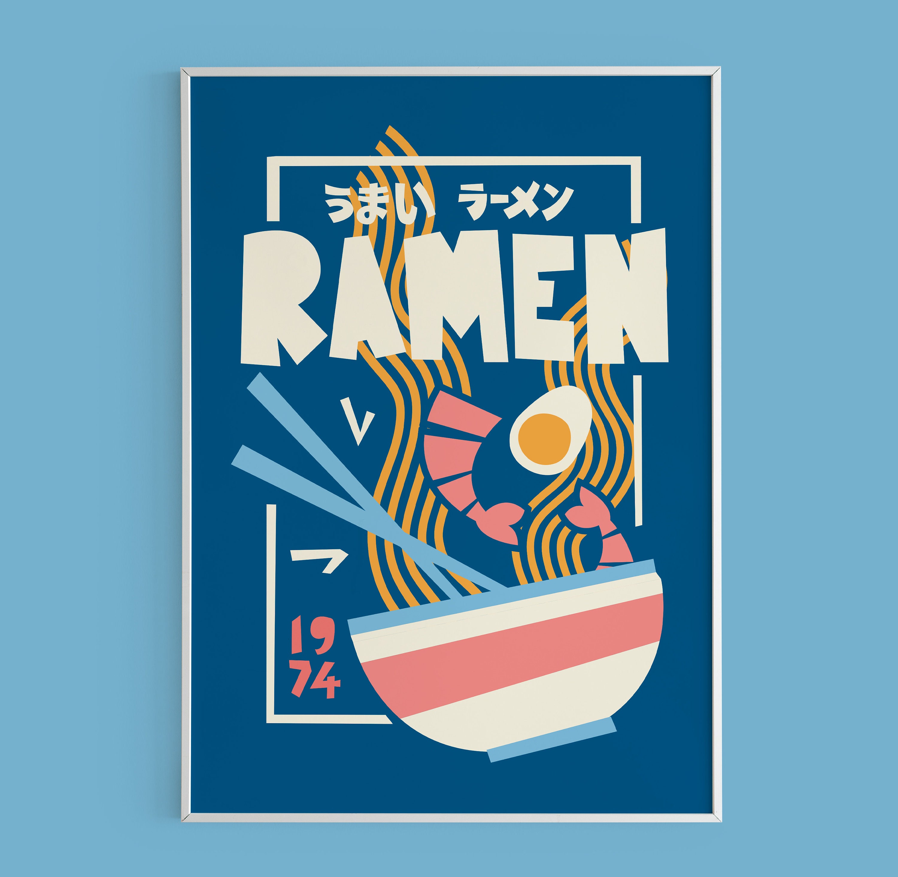 Ramen Poster Print Japanese Kitchen Print Foodie Gift | Etsy