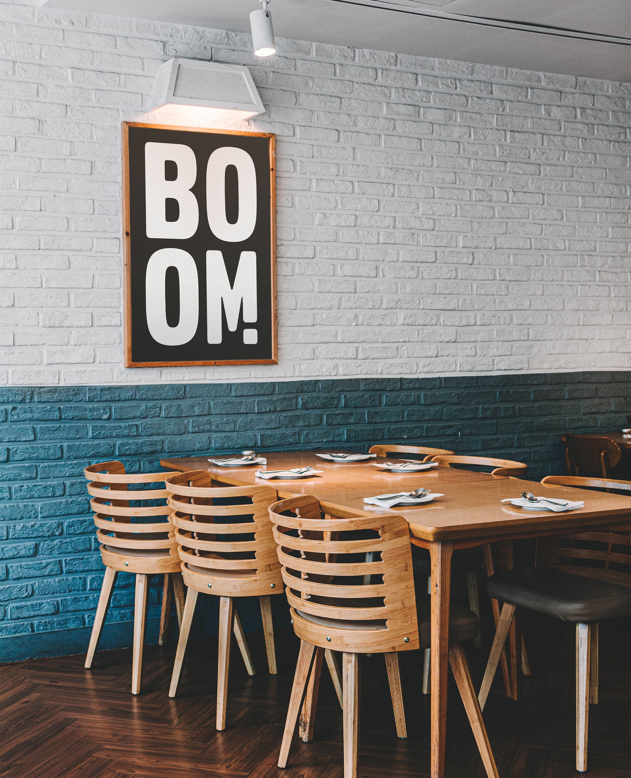 BOOM Poster Bold Black and White Wall Decor Art Print - Etsy