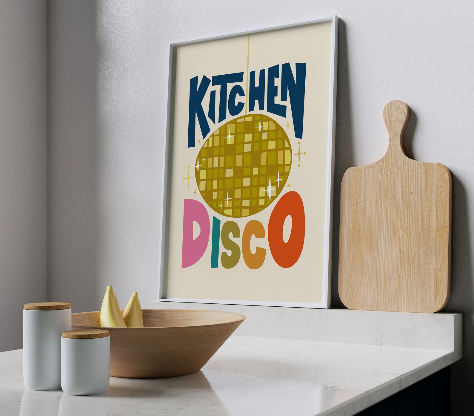 Kitchen Disco Print Kitchen Poster Foodie Gift Rainbow - Etsy UK
