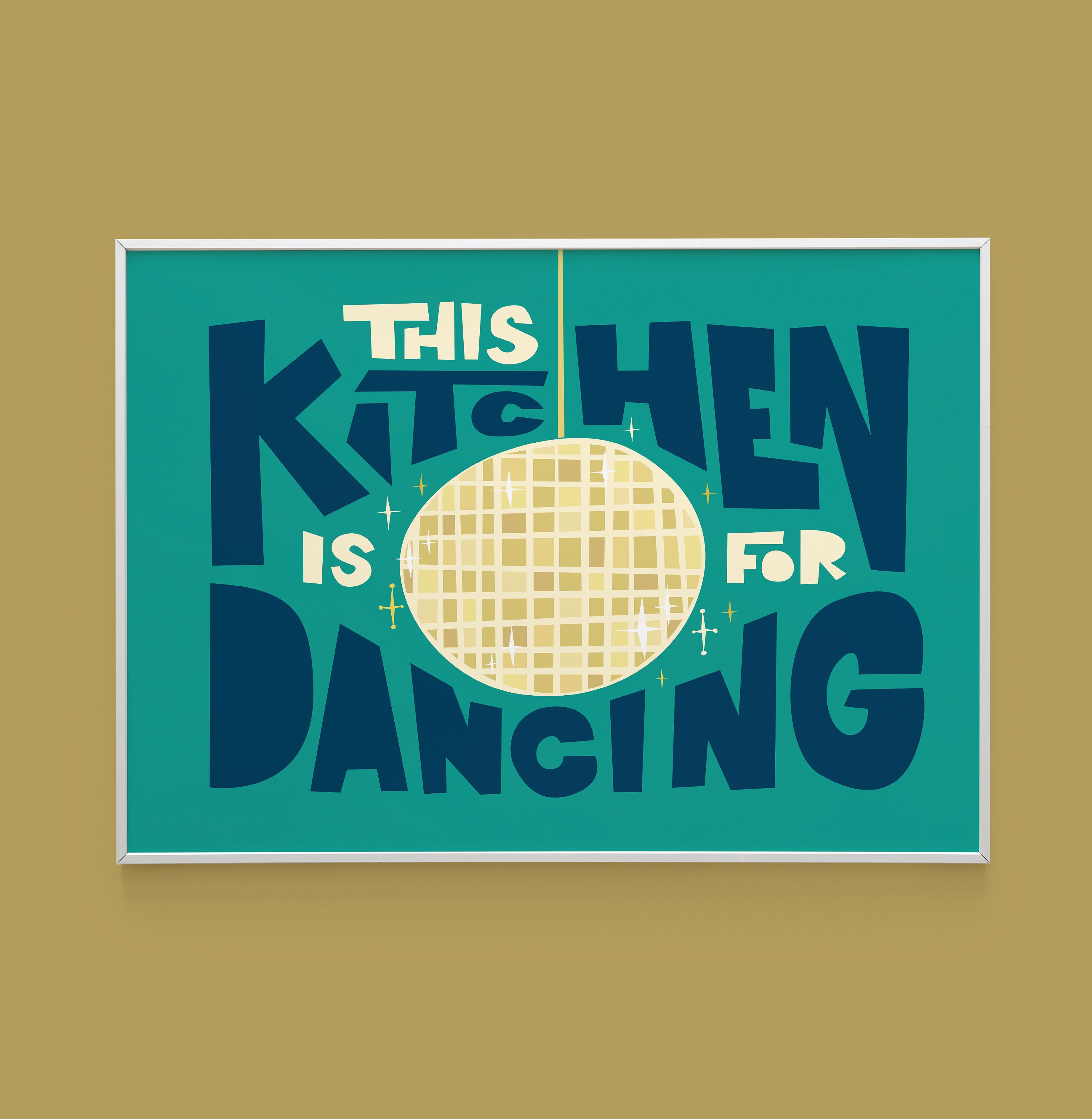 This Kitchen is for Dancing Print Kitchen Poster Gift - Etsy