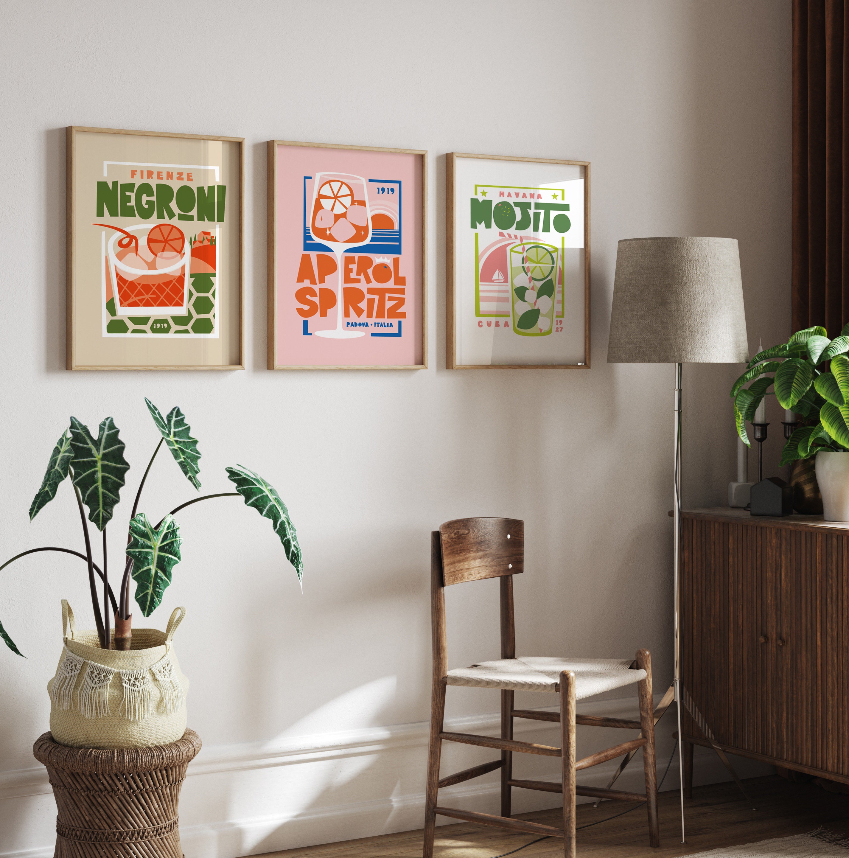Kitchen Prints Set of 3 Posters Gallery Wall Art Mid - Etsy UK