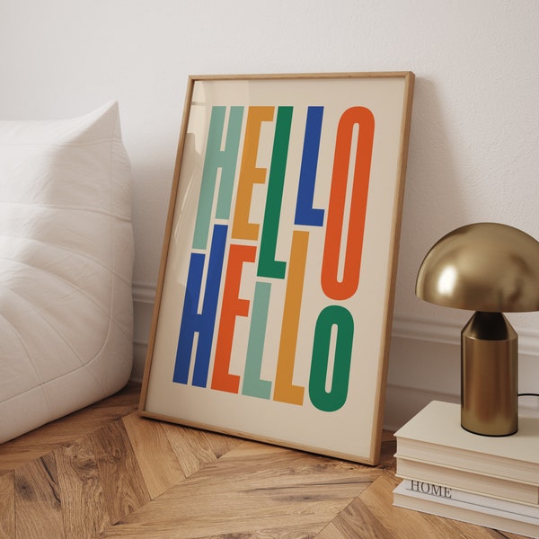 Hello Poster - Etsy UK