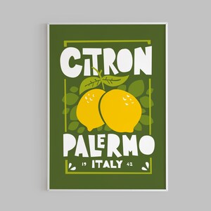 Kitchen Prints Set | 3 Prints, Italian Fruits Posters, Mid Century ...
