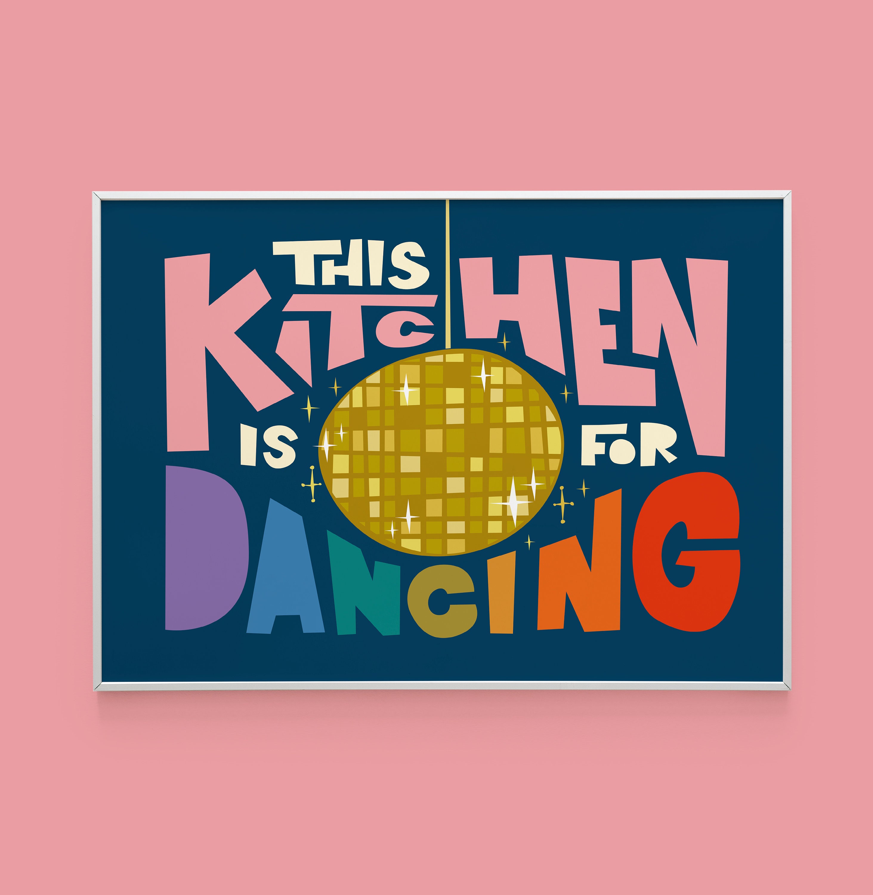 This Kitchen is for Dancing Print Kitchen Poster Gift - Etsy