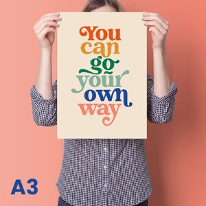 You Can Go Your Own Way Poster Fleetwood Mac Print Wall Decor Retro Art ...