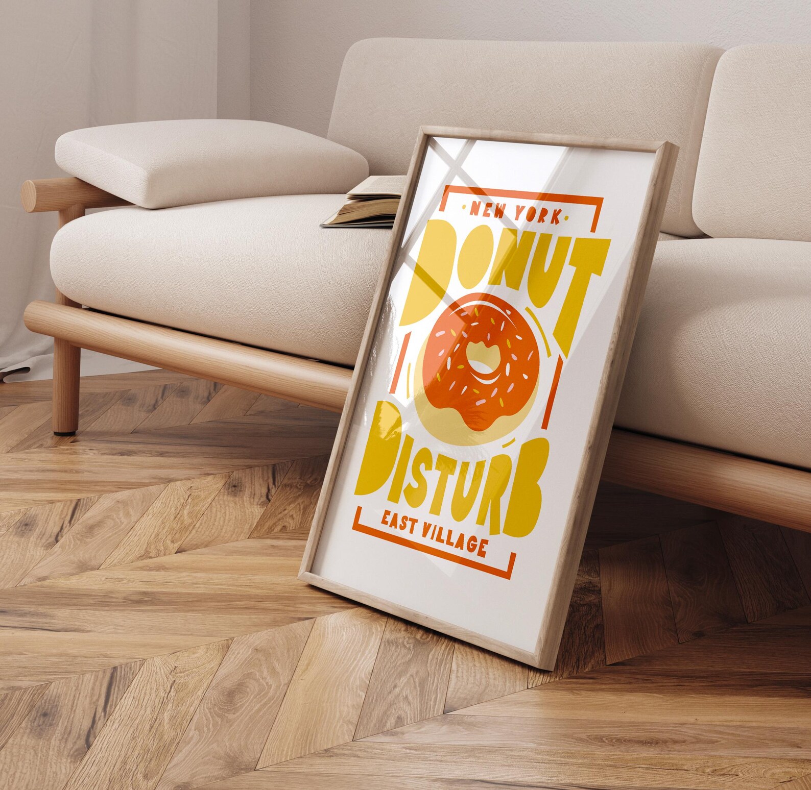 Donut Disturb Poster: New York East Village Kitchen Art - Etsy