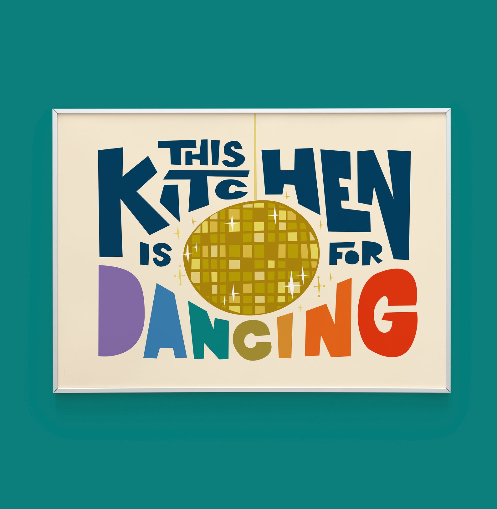 This Kitchen is for Dancing Print Kitchen Poster Gift - Etsy UK