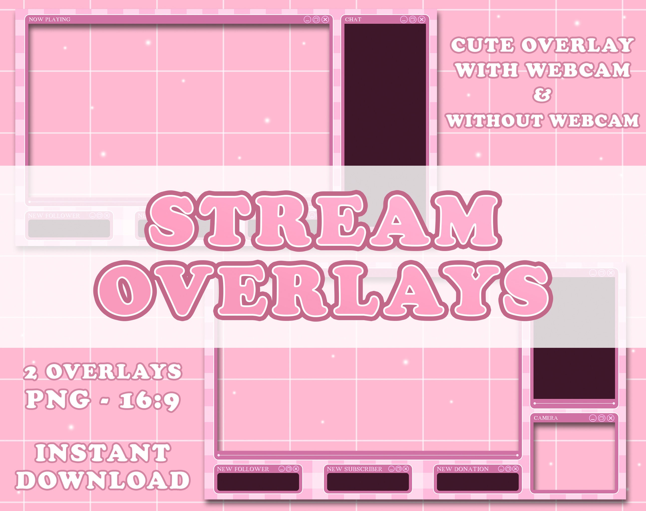 Cute Pink Twitch Stream Overlay Pack Etsy Overlays Twitch Images Cute Pink Twitch Stream Overlay Pack Etsy Overlays Twitch Images