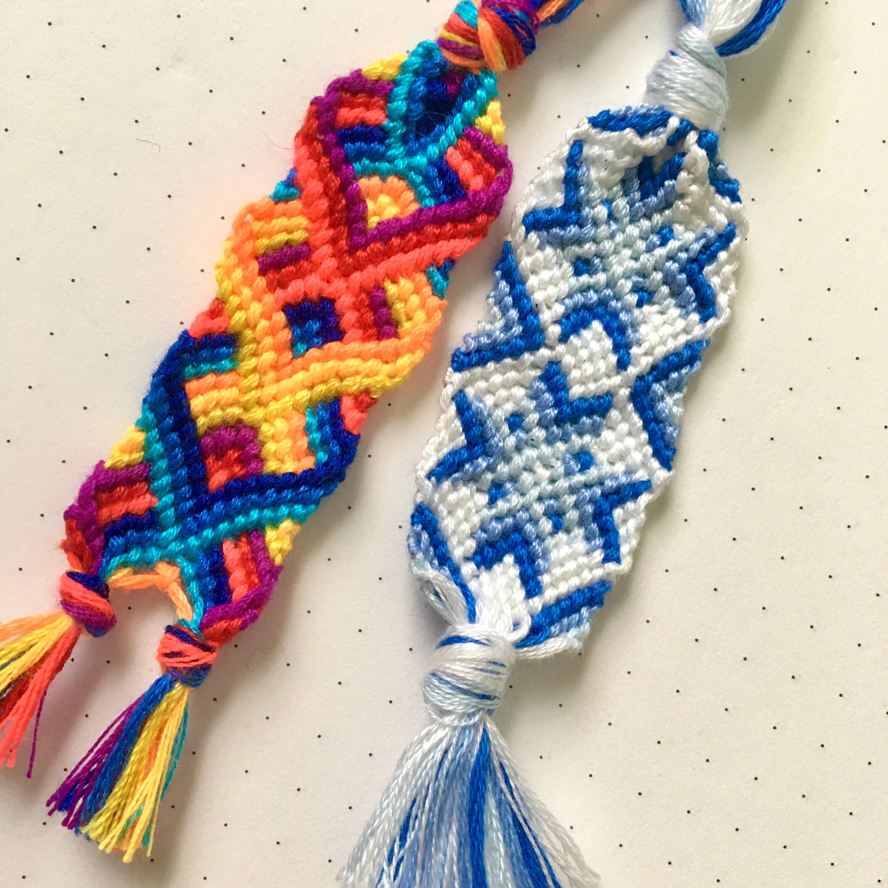 Handwoven Friendship Bracelet-style Keychain - Etsy