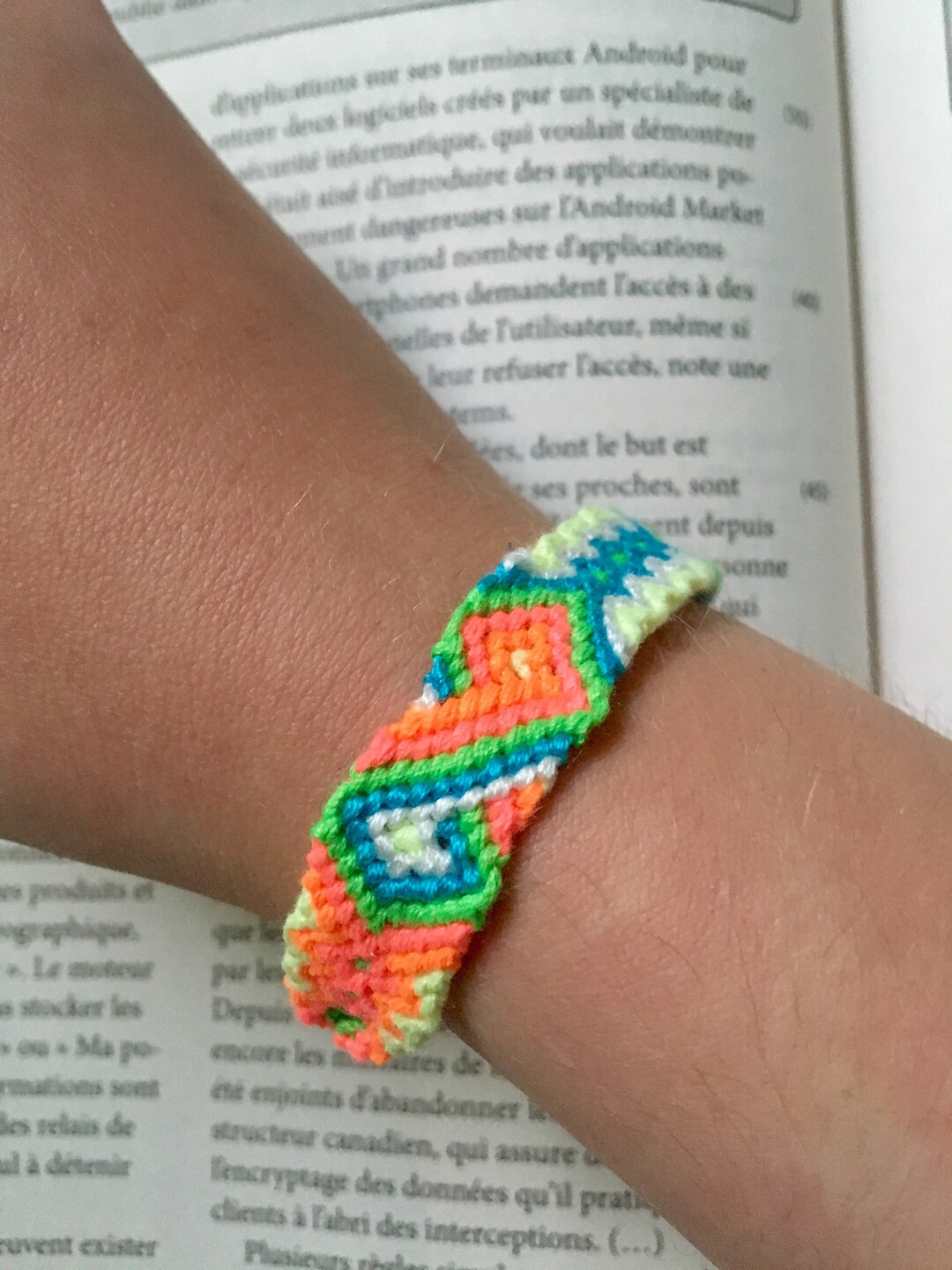 Twisted Neon Arrowhead Friendship Bracelet - Etsy