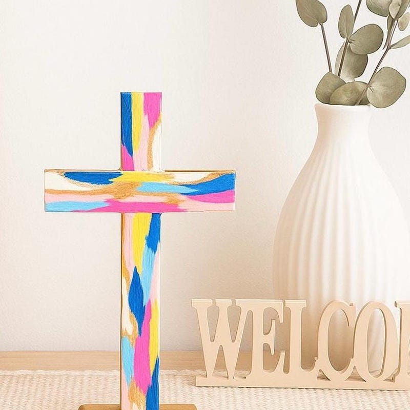 Hand Painted Wooden Crosses - Etsy