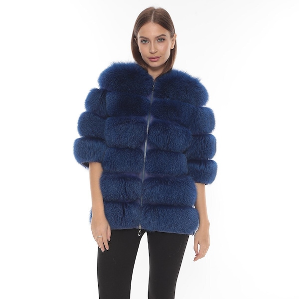 Blue Fluffy Coat - Etsy