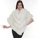 White Fur Wrap Fox Fur Stole Fox Fur Shawl Bridal Wrap Bridal Cape ...