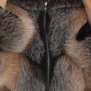 Real Frost Fox Fur Jacket Women, Winter Bomber, Fox Fur Coat Women ...