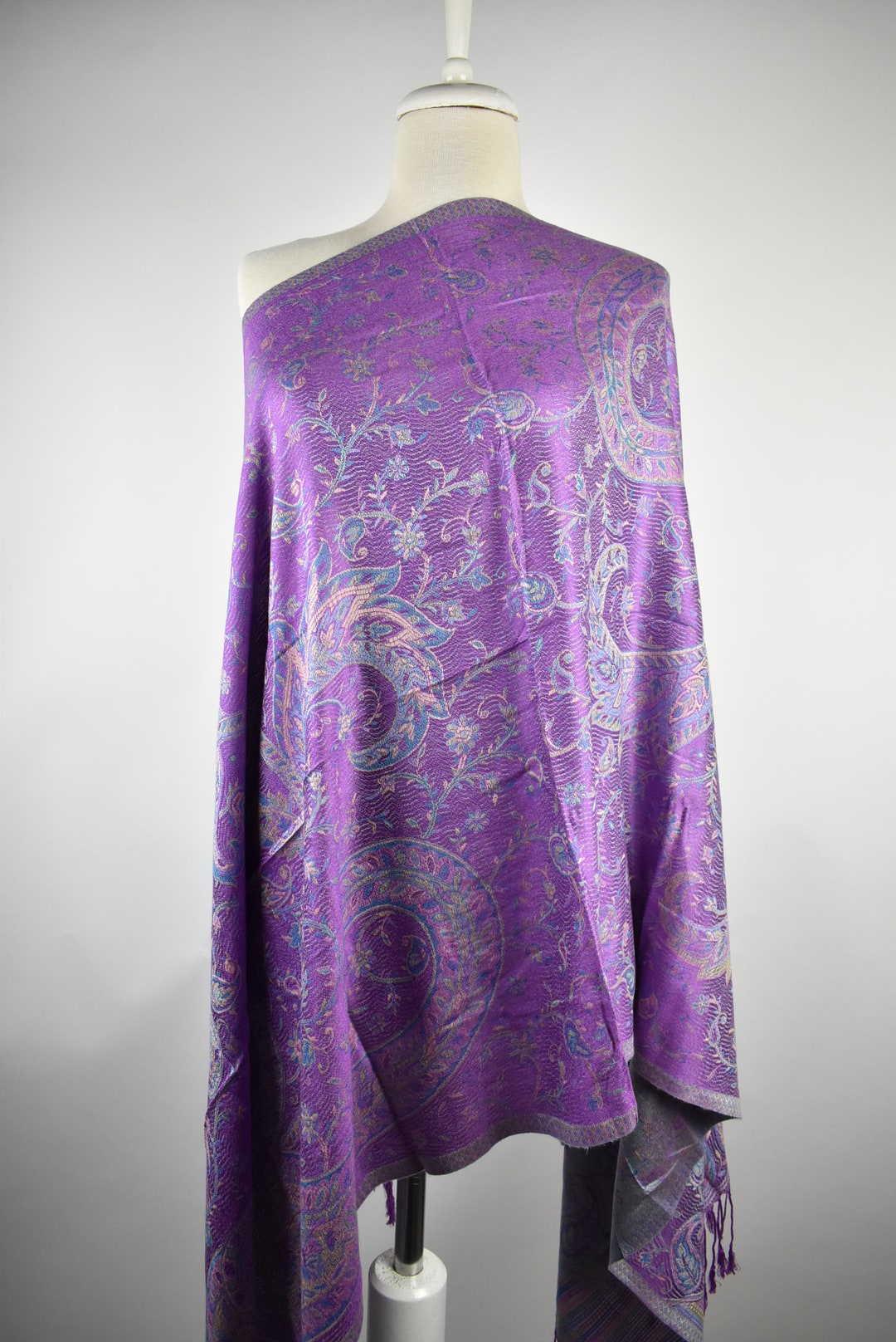 Purple Turkish Pashmina ,pashmina Shawl Wrap, Scarf for Women, - Etsy