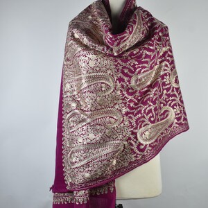 Wool Scarf Women Wool Embroidered Shawl Wrap - Etsy