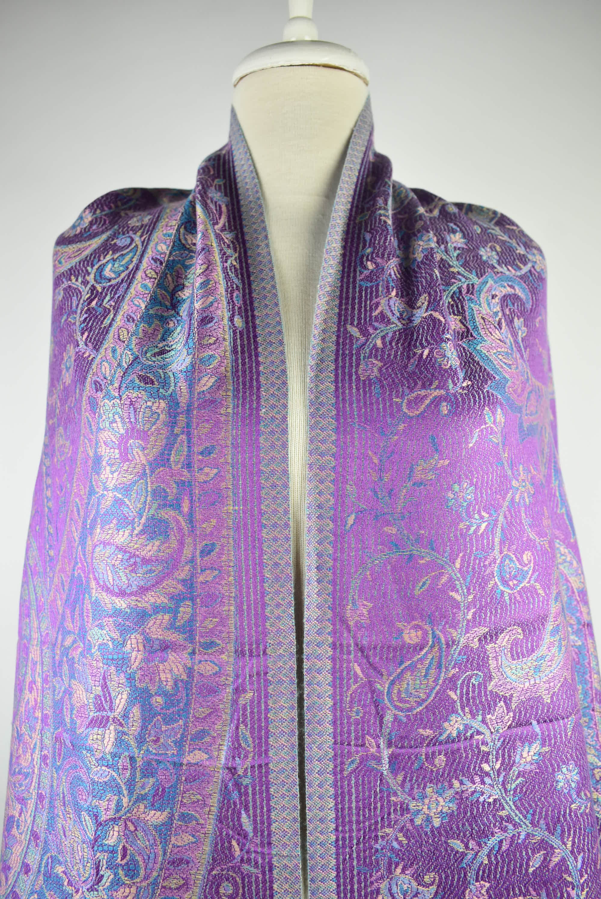 Purple Turkish Pashmina pashmina Shawl Wrap Scarf for Women - Etsy
