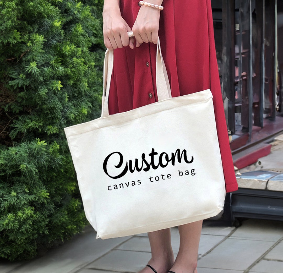 Personalized Canvas Tote Bag - Custom Bags- Personalized Gift - Custom ...
