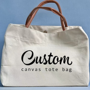 Custom Canvas Tote Bag - Custom Bags- Personalized Tote Bag ...