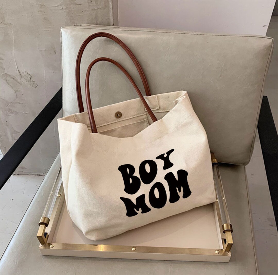 Mom of Boys, Canvas Tote Bag, Boy Mom Bag, Boy Mama Gift, Gift for Mom ...
