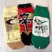 Korean Hot Spicy Fire Ramen Noodles Socks, Mid Calf Socks, Fast Food ...
