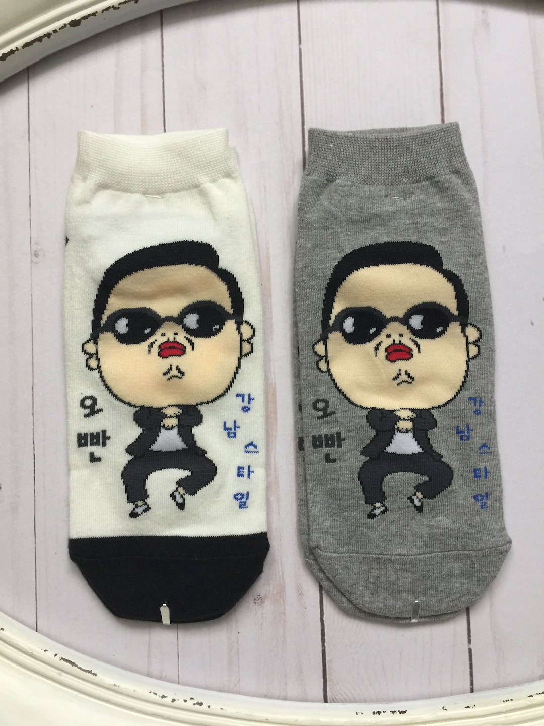 Korean Fun Socks, Ankle Socks, K-pop Gangnam Style Socks, Giftware ...