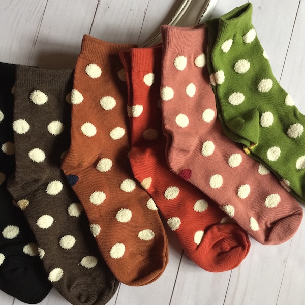 Polka Dots Socks - Etsy